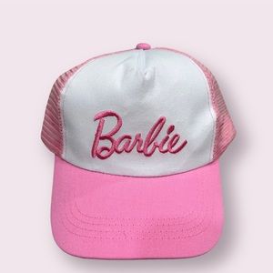 Barbie | Accessories | New Pink White Barbie Baseball Hat Barbie Mesh ...